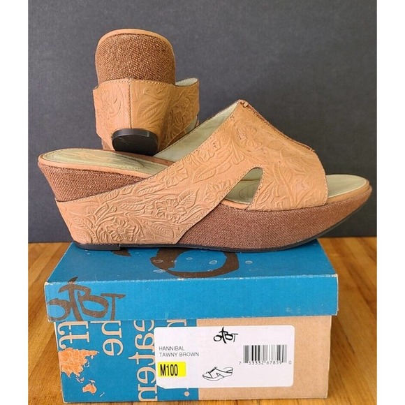 OTBT | Shoes | Otbt Hannibal Wedge Sandals Tawny Brown Size Boho Hippie ...